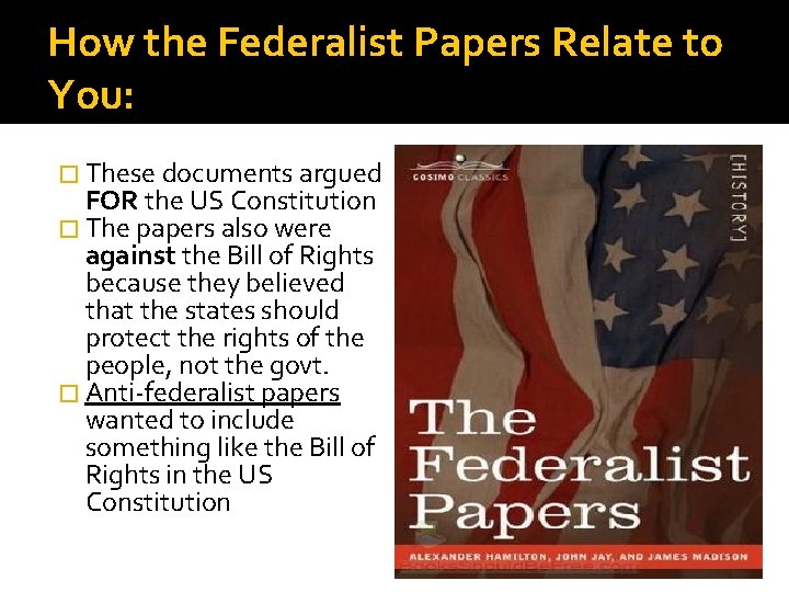 Historical Documents and how they relate to you