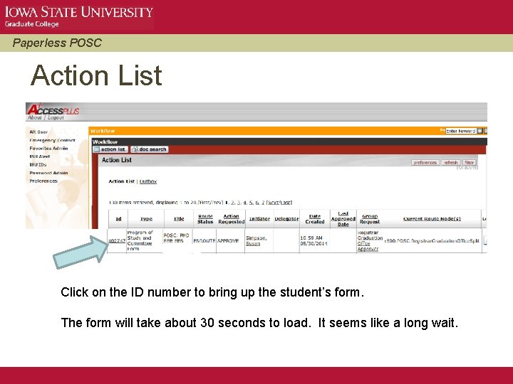 Paperless POSC What do Graduate Faculty Members need