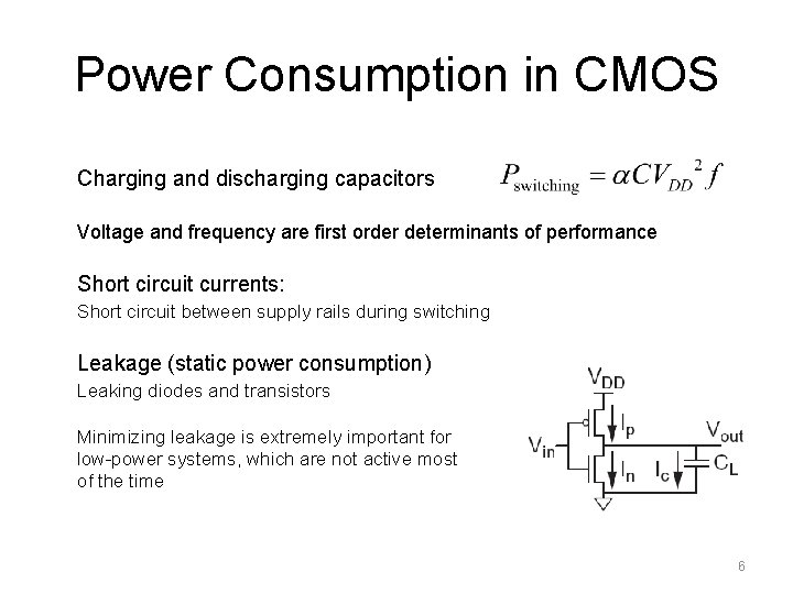 Power Optimization Chapter 9 Contributed by Alex Turek