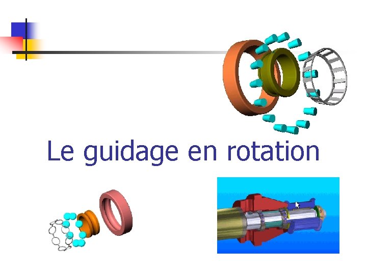 Le guidage en rotation I GENERALITES Le guidage