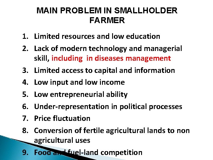 PLANT DISEASE PROBLEMS ON SMALLHOLDER FARMS IN ASIA