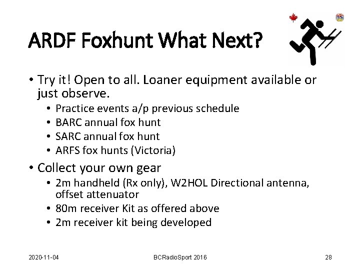 80 m Fox hunting Receivers Keith Witney VE