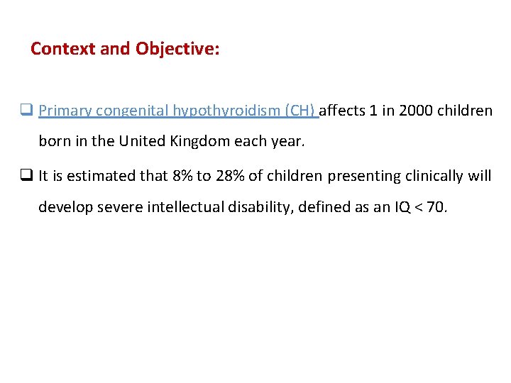 Newborn Screening for Primary Congenital Hypothyroidism Estimating Test