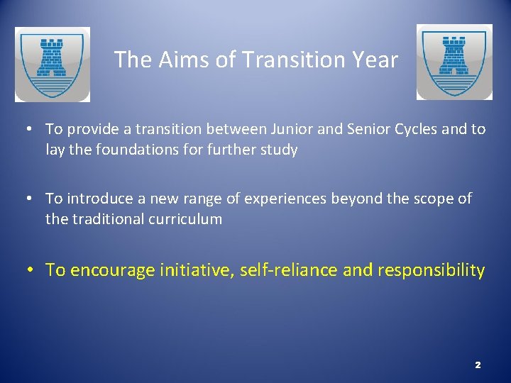 Newpark Comprehensive School A Guide to the Transition