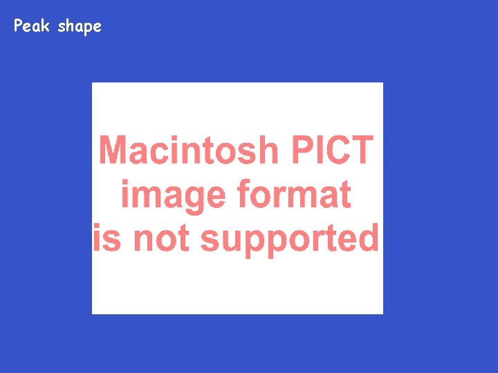 Peak shape What determines peak shape Instrumental source