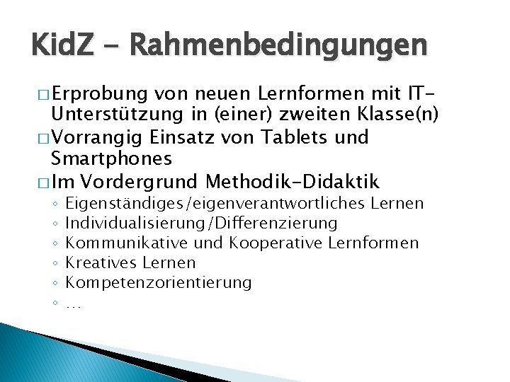 Kid Z Klassenzimmer der Zukunft FI Mag Gnther