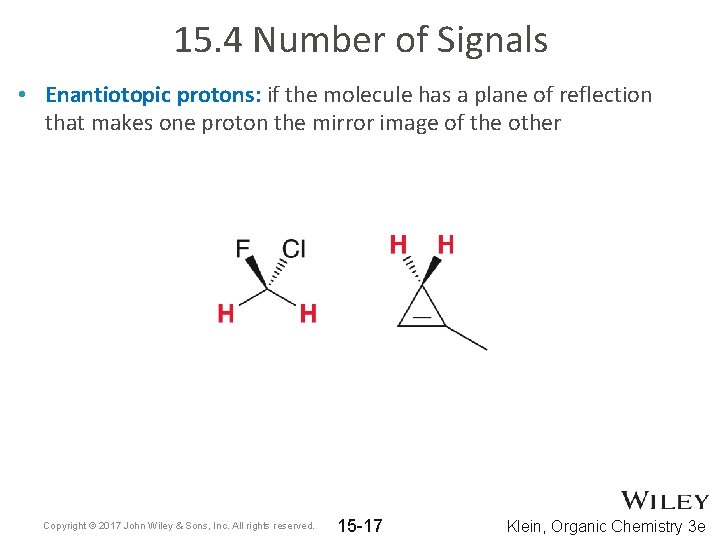 Organic Chemistry Third Edition David Klein Chapter 15