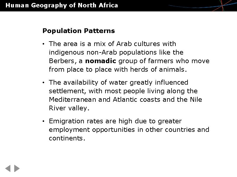 Human Geography of North Africa History and Government
