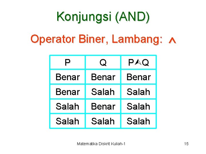 Matematika Diskrit logika oleh Hanung N Prasetyo Textbook