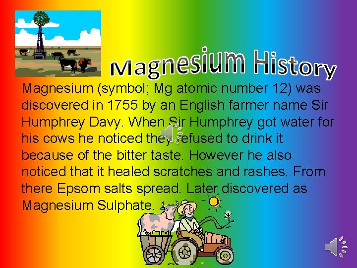 Alexis Mc Gillivray Magnesium symbol Mg atomic number