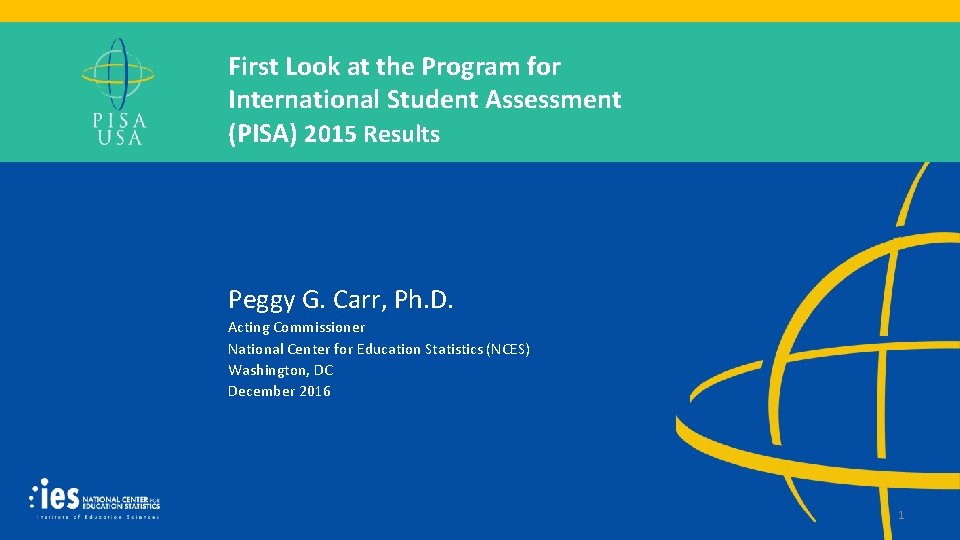 First Look at the Program for International Student