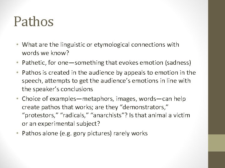 Rhetorical Theory Notes from Keith Lundberg part II