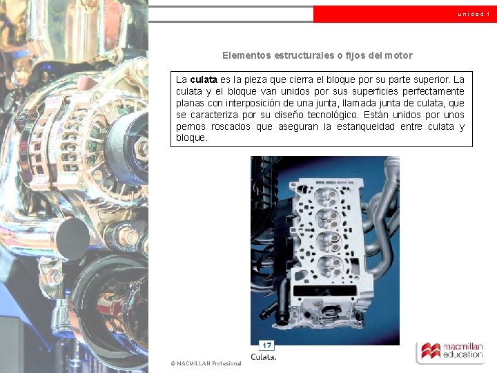 unidad 1 El motor trmico Clasificacin y elementos