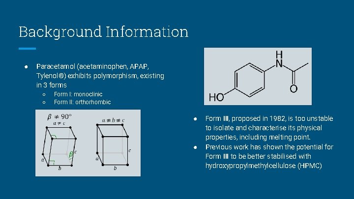 Characterisation of paracetamol form III with rapidheating DSC