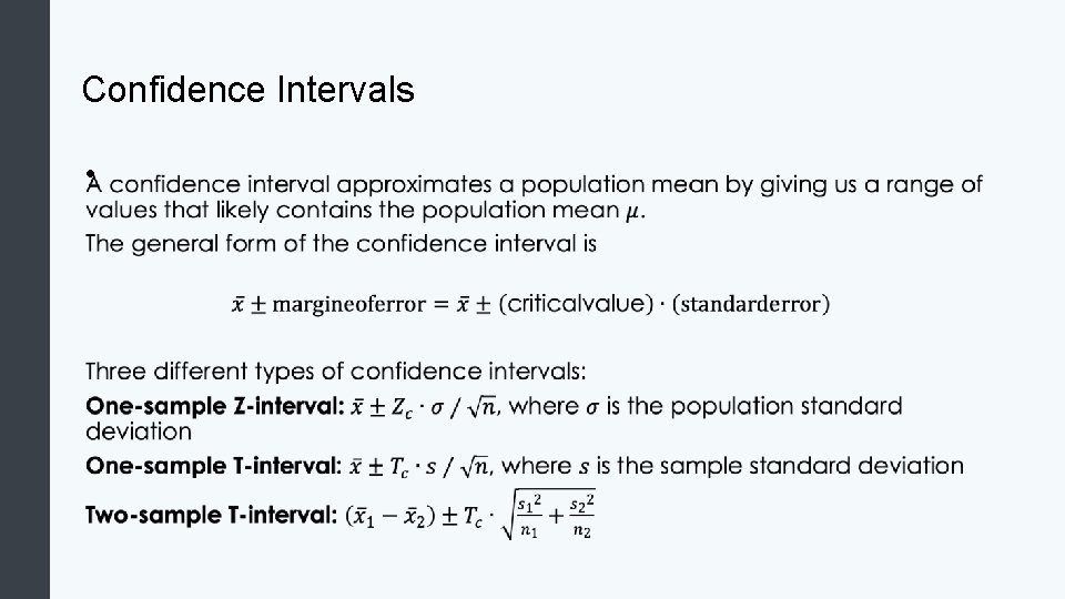 Interference for Means Concepts in Statistics Research Questions