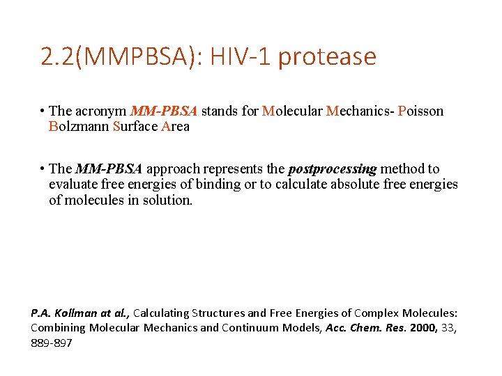 Amber Molecular Simulations Workshop YengTseng Wang Email c