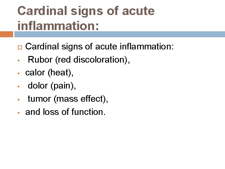 CHAPTER 2 INFLAMMATION AND REPAIR Mr Ahmed Abdirizak