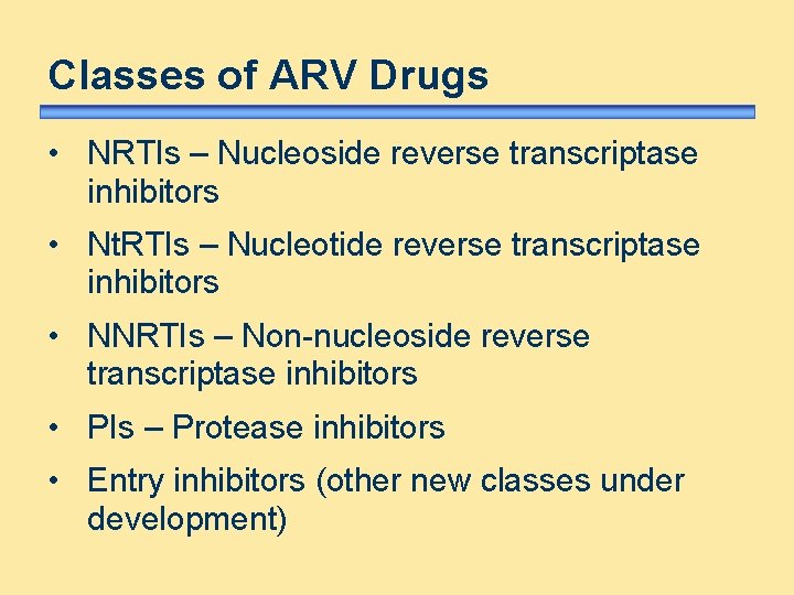 ARV Therapy Basics in the Context of Family