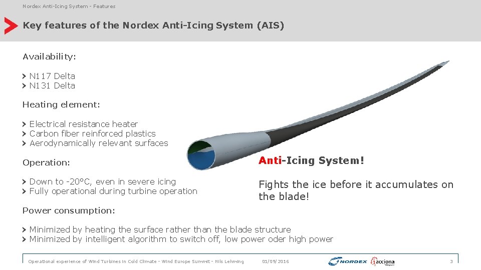 Operational experience of wind turbines in cold climate