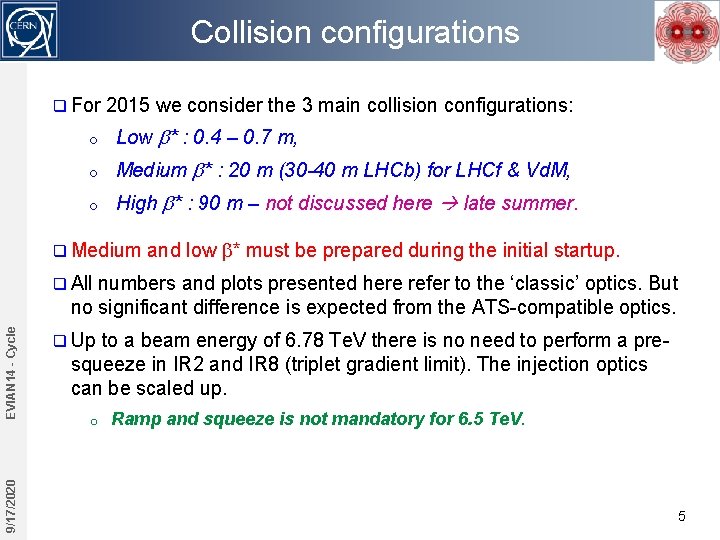 The LHC Nominal Cycle Precycle and Variations in