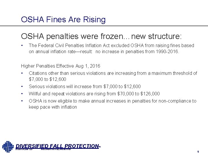 DIVERSIFIED FALL PROTECTION Division of Lorad LLC THE