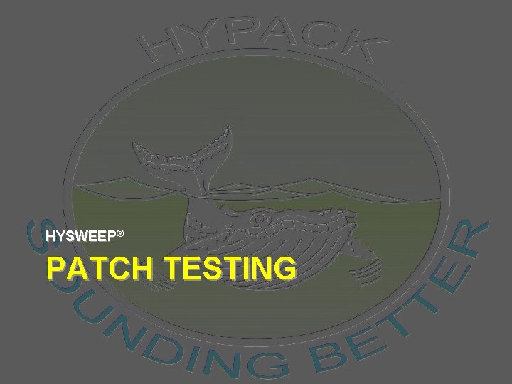 HYSWEEP PATCH TESTING HYSWEEP Calibration of a Multibeam