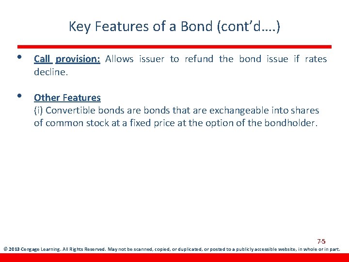 Chapter 7 Bonds and Their Valuation 7 1