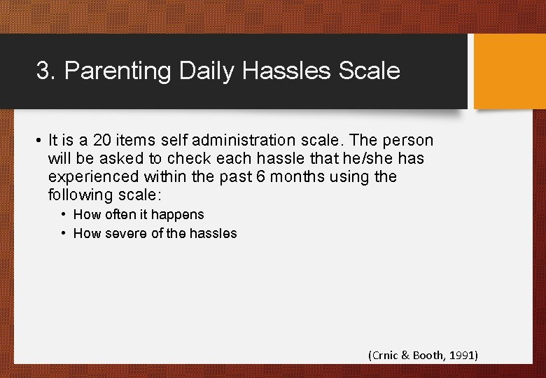 Chapter 4 Assessment of stress The Stimulusbased Model