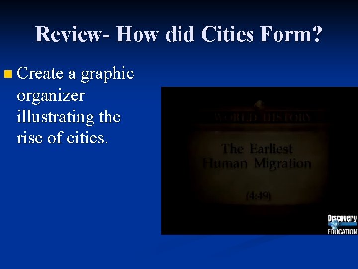Cities and Civilizations Cities and Civilizations Seminar We