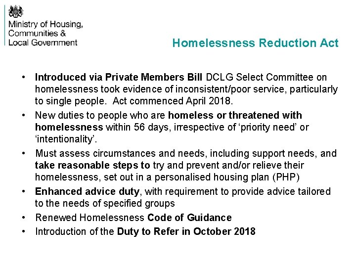 Rebecca Ireland Homelessness Adviser Homelessness Advice and Support