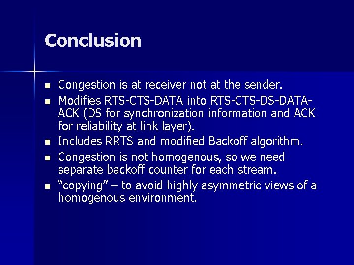 MACAW A Media Access Protocol for Wireless LANs