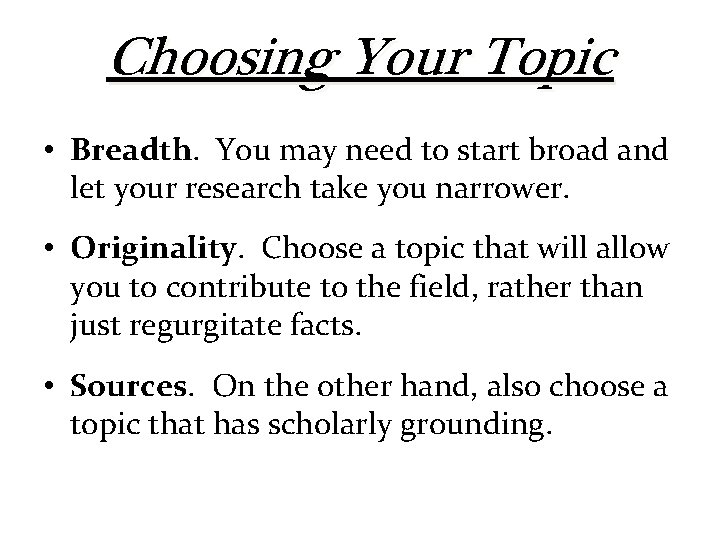 Writing a Research Paper Liberty University Center for