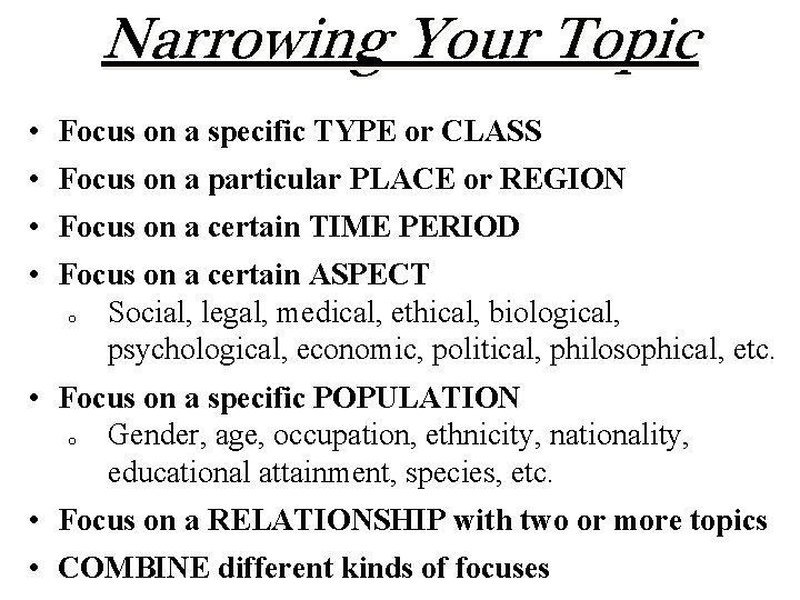 Writing a Research Paper Liberty University Center for