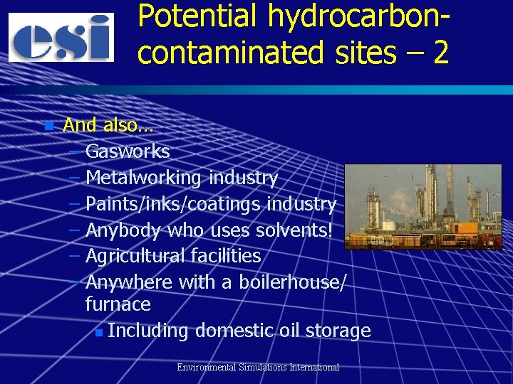 Contaminated land dealing with hydrocarbon contamination Petroleum ...