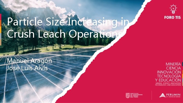 Particle Size Increasing in Crush Leach Operations Manuel