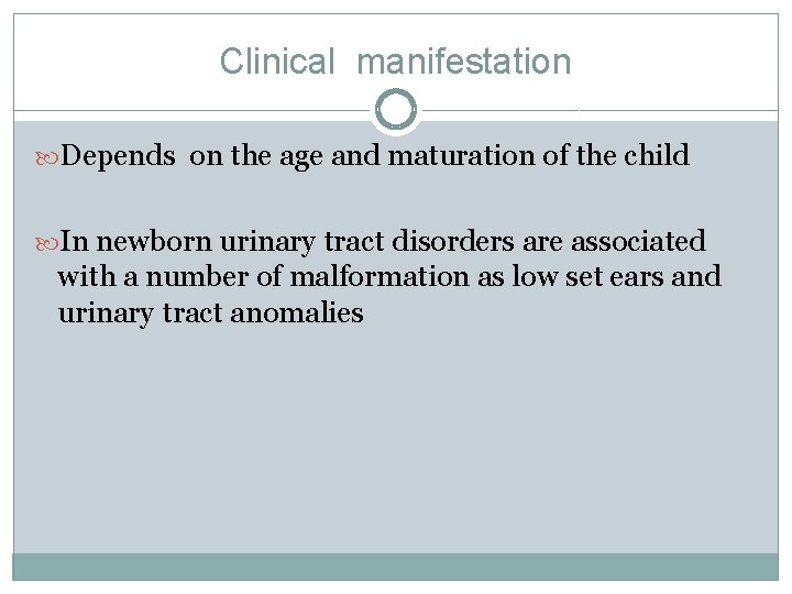 Nursing care of children with altered genitourinary function