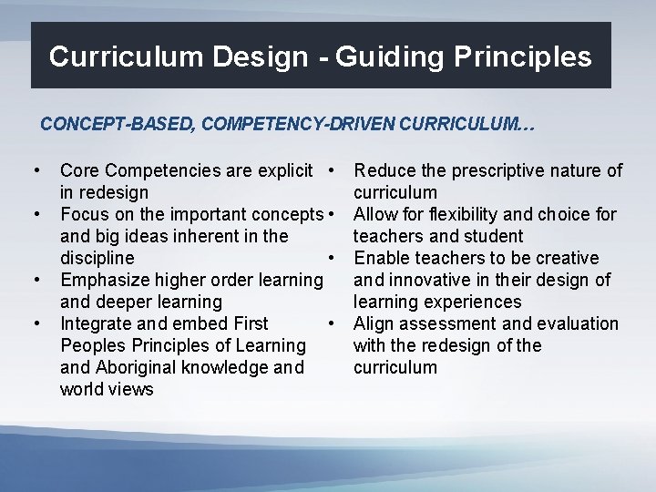 Curriculum Update BCCAT Articulation Meetings 2019 Curriculum Design