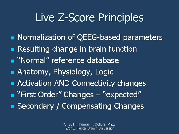 Validation of a global live zscore protocol mechanism