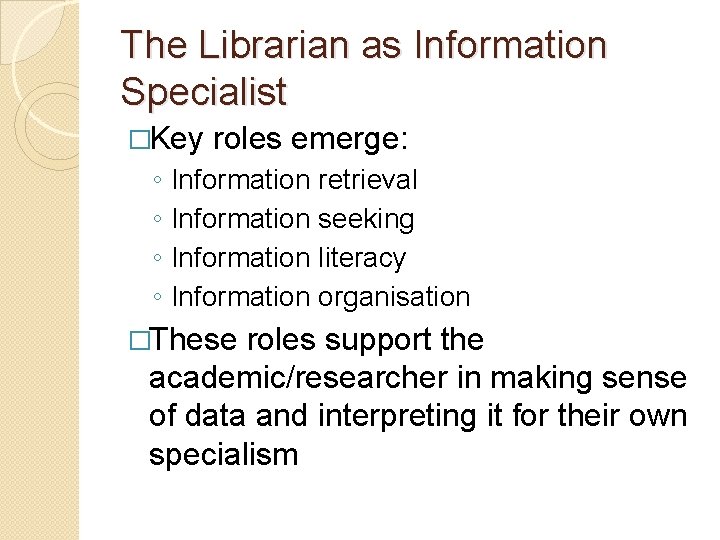 The Role of Librarians in African Higher Educational