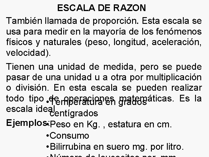 MEDICION Medir es tipificar o caracterizar un propiedad