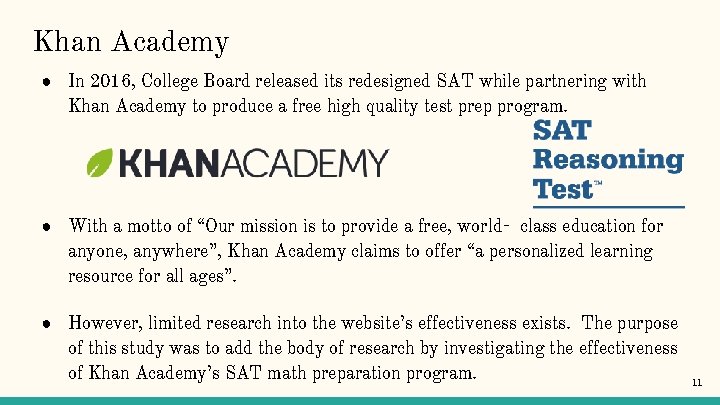 The Effectiveness of Khan Academys SAT Preparation Program