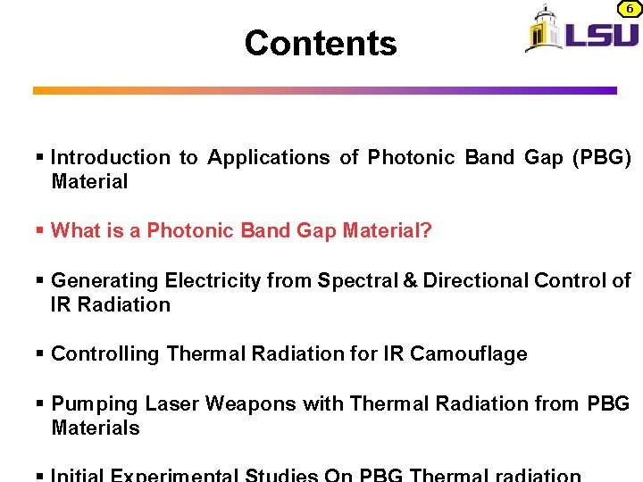 UNCLASSIFIED 1 PhotonicCrystals In Military Systems Energy Harvesting