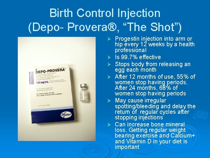 Methods of Contraception DISCLAIMER By using teachingsexualhealth ca