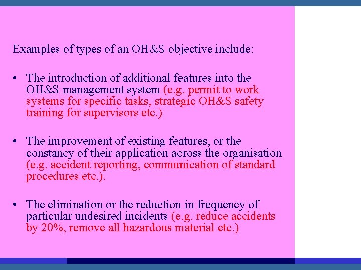 TOPIC 3 OCCUPATIONAL SAFETY AND HEALTH MANAGEMENT COURSE