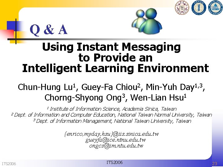 Using Instant Messaging to Provide an Intelligent Learning