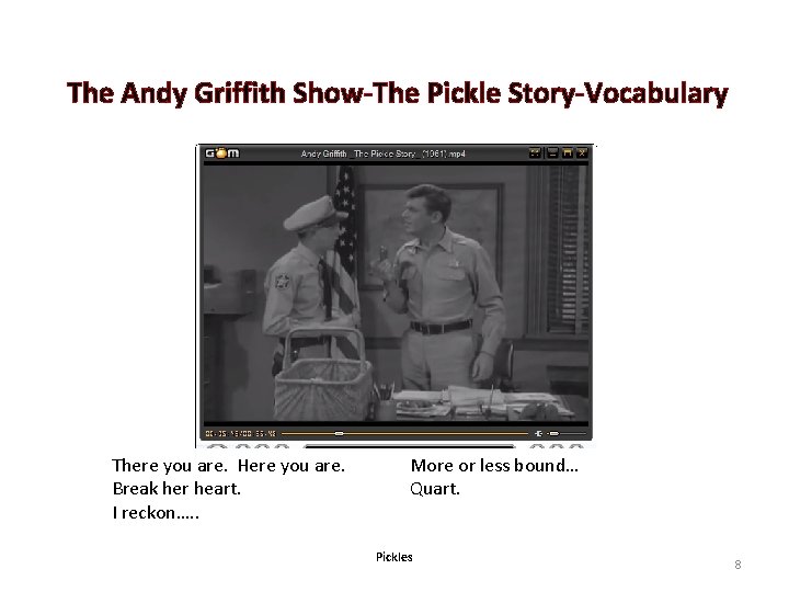 Pickles A presentation by Kenneth Joe Galloway CEO