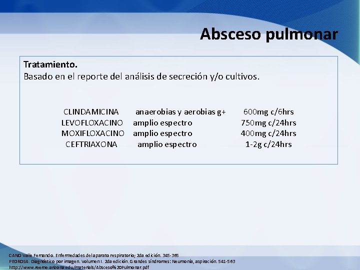 ABSCESO PULMONAR Eduardo Pia Absceso pulmonar Lesin del