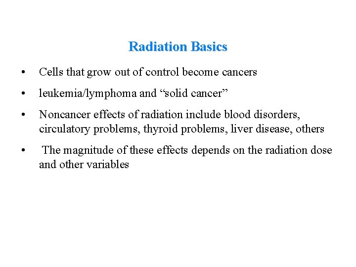 The health risks of lowdose ionizing radiation Abel