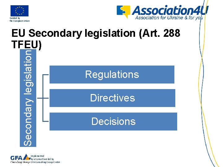 Funded by the European Union Sources of EU