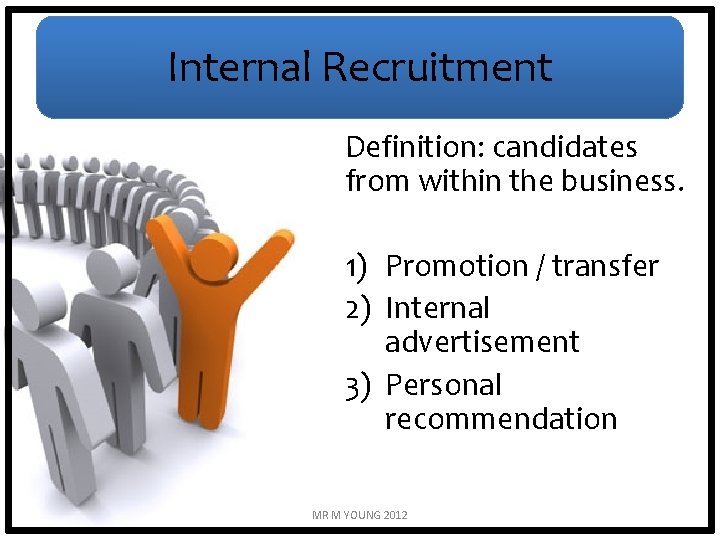 Methods of Recruitment Selection AS Business Studies Unit